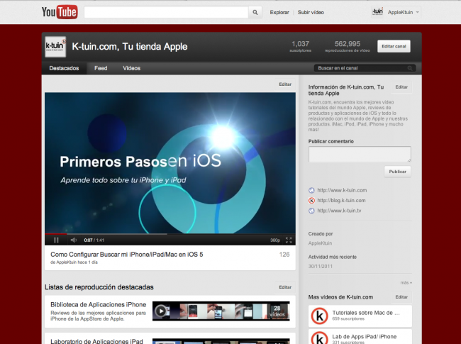 Nueva interfaz de Youtube, mejoras en los canales y en los perfiles de ...