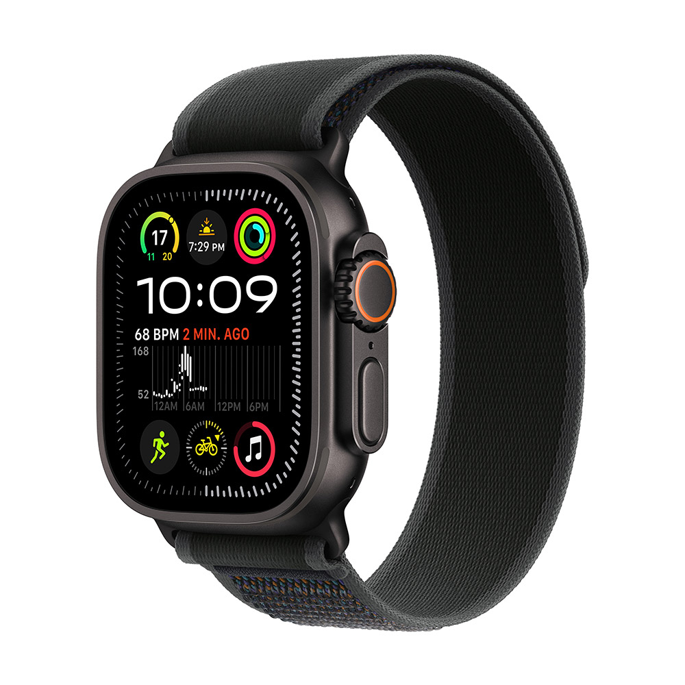 Apple Watch Ultra 2 49 mm Titanio Negro Trail Loop Negro (S/M) | K-tuin