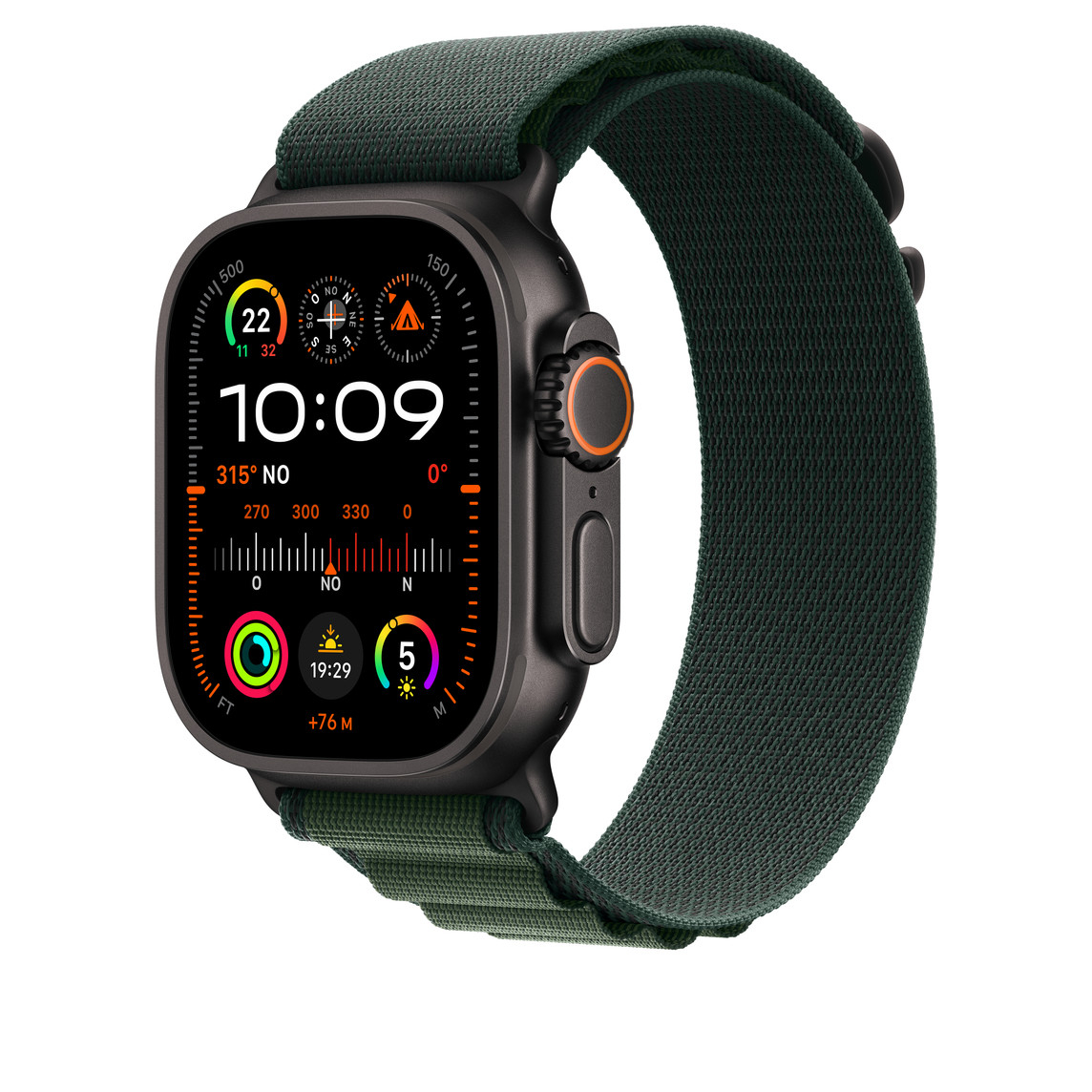 Correa 49mm Loop Alpine Verde Titanio negro (M) | K-tuin