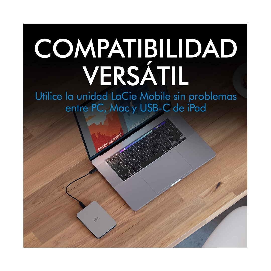 Disco Duro 2TB HDD Mobile Drive USB-C de LaCie | K-tuin