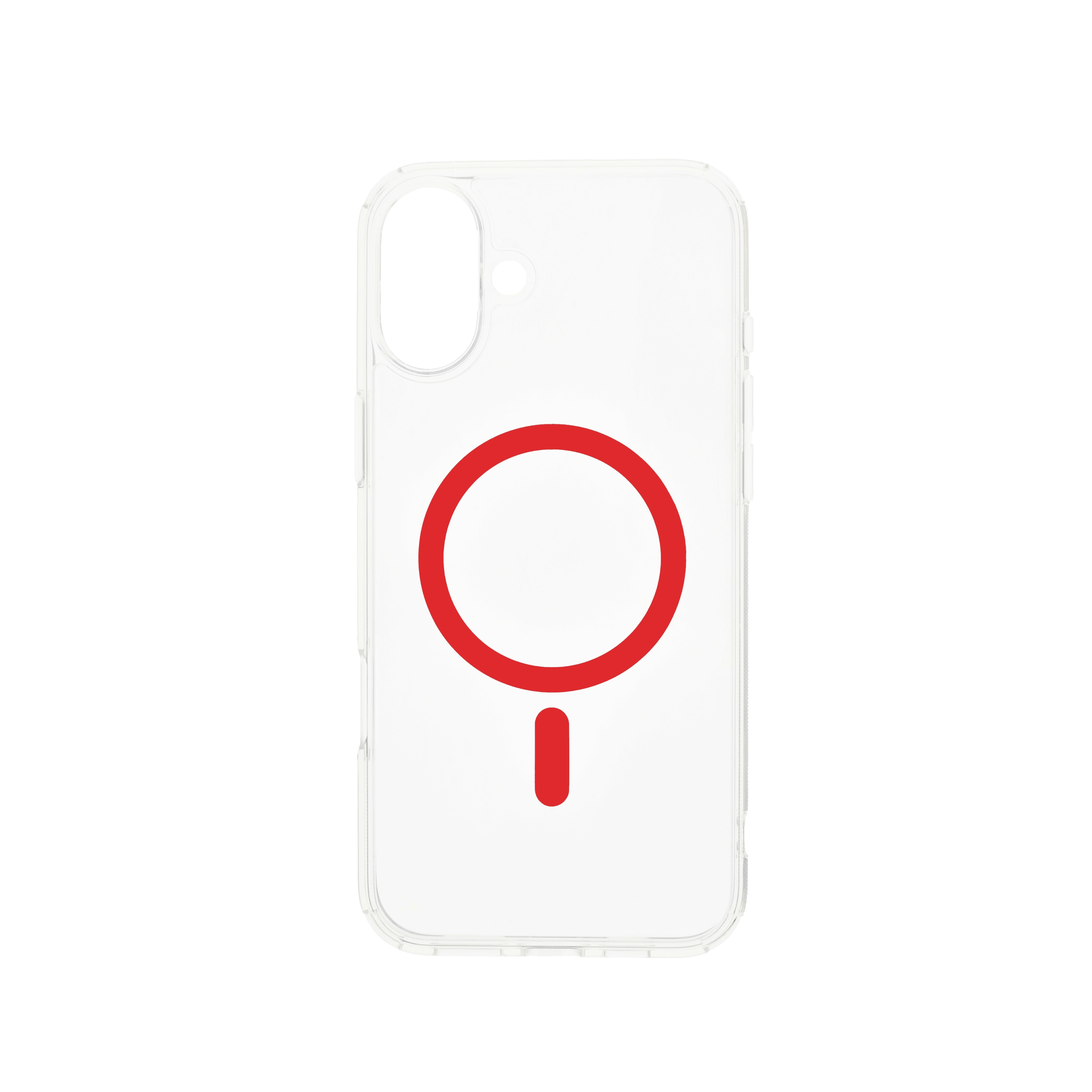 Funda iPhone 16 Magsafe Transparente Rojo DVICED | K-tuin
