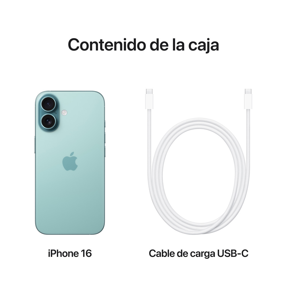 iPhone 16 128GB Verde Azulado|K-tuin