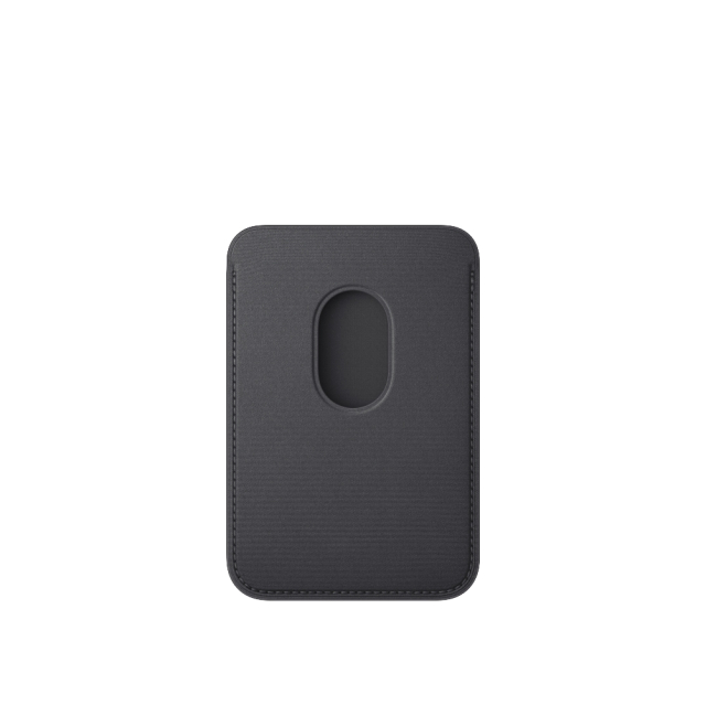 Cartera MagSafe Apple Trenzado fino Negro | K-tuin